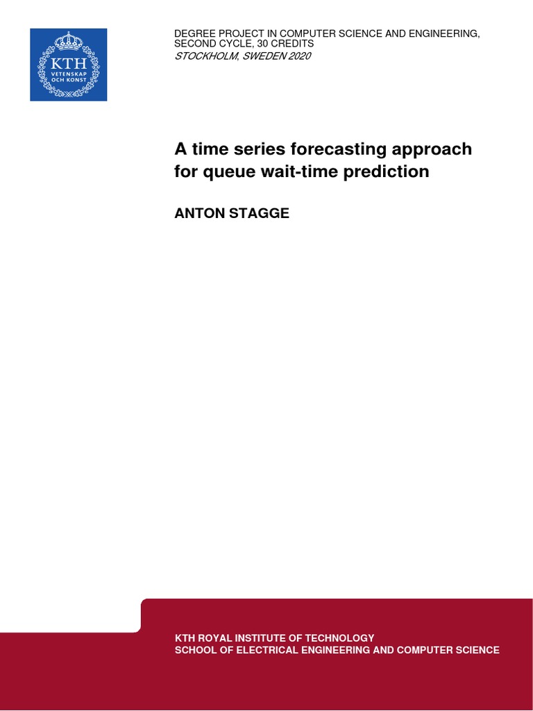 A Time Series Forecasting Approach For Queue Wait Time Prediction Pdf Algorithms Systems