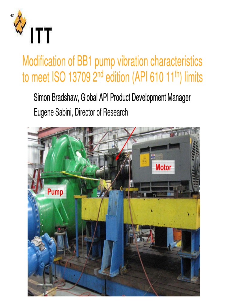 Modification of BB1 Pump Vibration To Meet API-610 | PDF | Pump ...