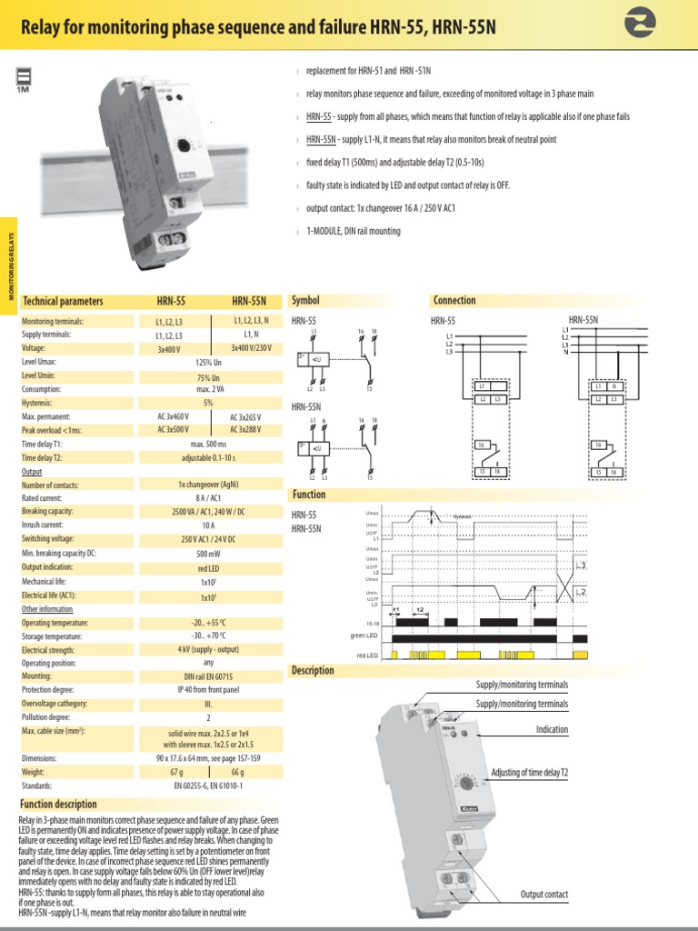 HRN-55 55N Datasheet | PDF | Relay | Alternating Current HRN-55 55N Datasheet | PDF | Relay | Alternating Current