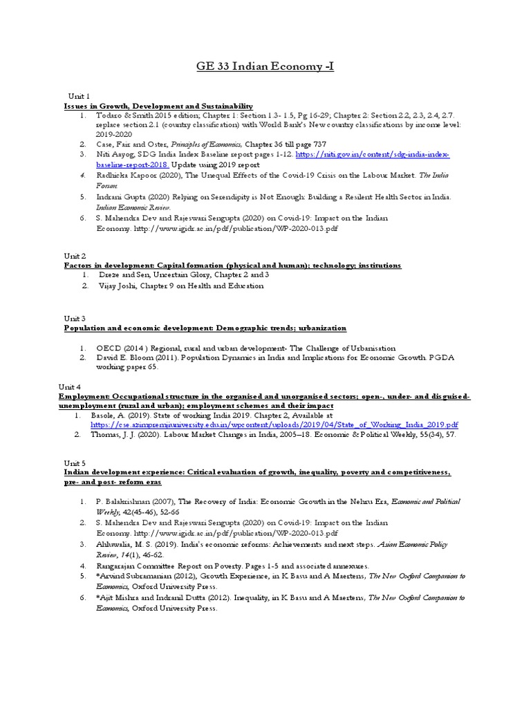 Indian Economy: Growth and Challenges | PDF | Economic Inequality ...