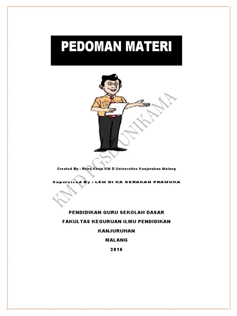 Materi Kmd Pgsd Fip Unikama Pdf