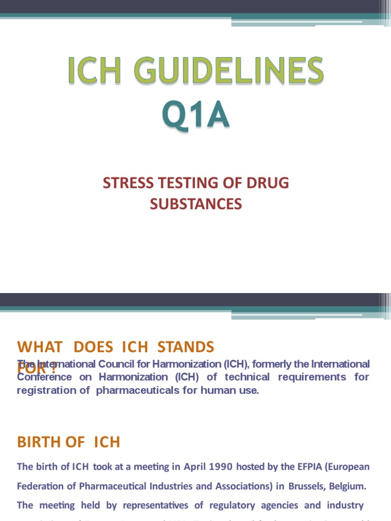 Stress Testing of Drug Substances | PDF | Health Sciences | Medicine