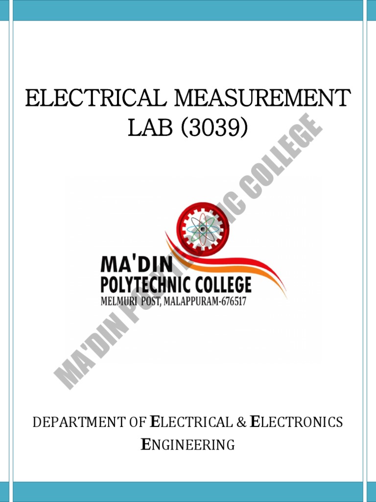3039-Electrical Measurement Lab | Download Free PDF | Voltage | Inductor