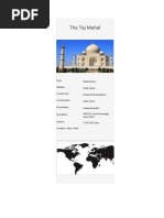 Hamza Taj Mahal Brochure | PDF