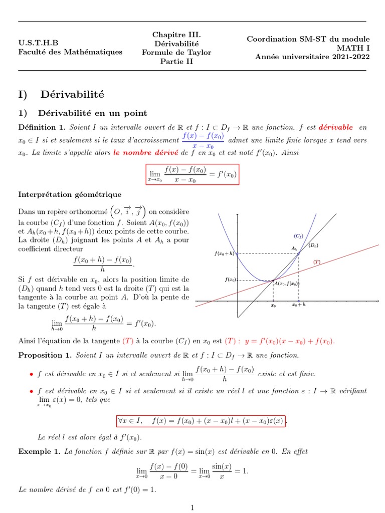 Chapitre 3 - Fonctions Réelles D'une Variable Réelle (Partie 2 ...