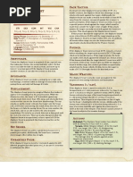 Trading Card Character Sheet 5e | PDF