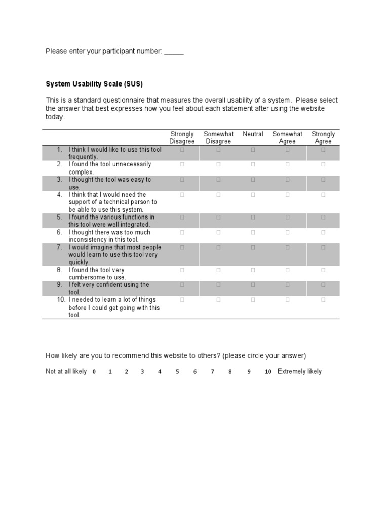 System Usability Scale | PDF