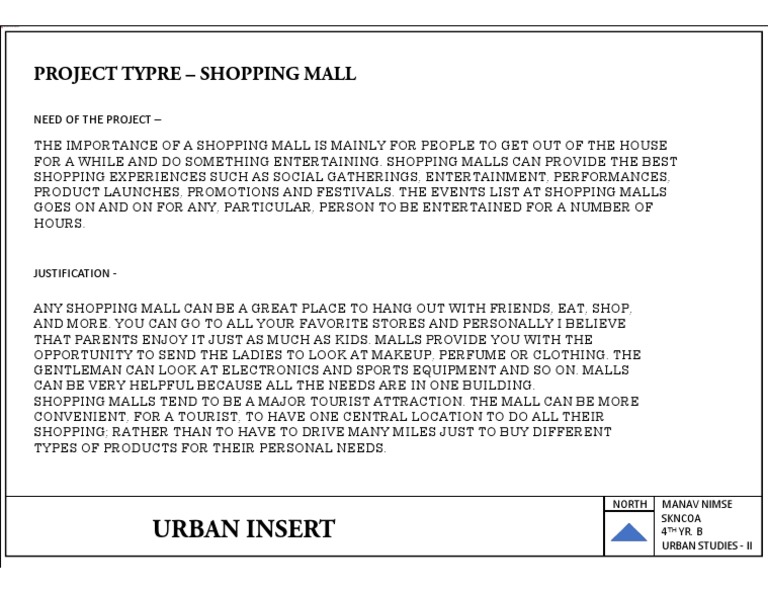 Urban Insert: Project Typre - Shopping Mall | PDF