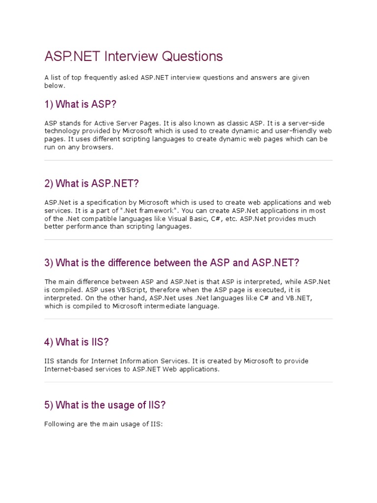 Questions Descargar Gratis Pdf Active Server Pages Dynamic Web Page