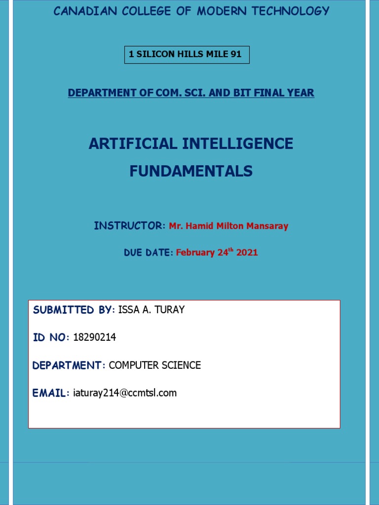 Ai Assignment 1 | PDF | Algorithms | Mathematical Concepts