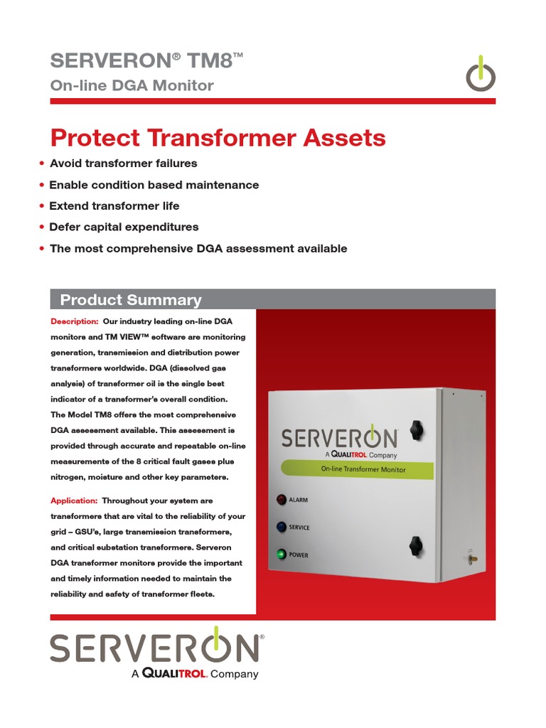 Protect Transformer Assets: Serveron Tm8 | PDF