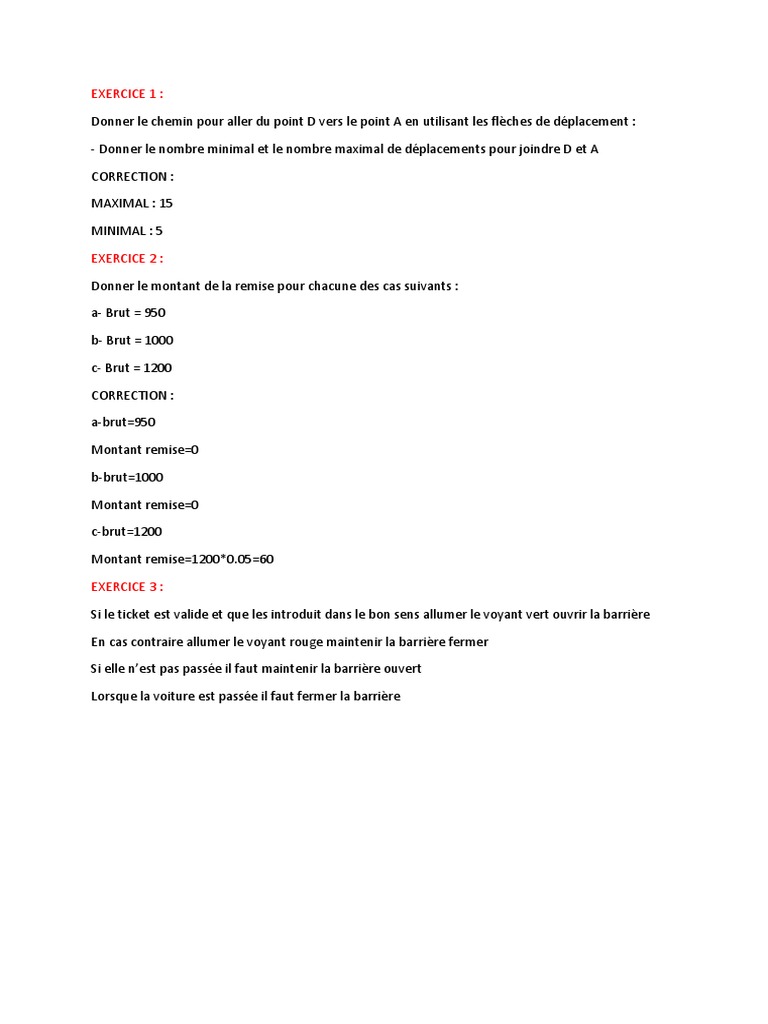 Exercice 1 | PDF