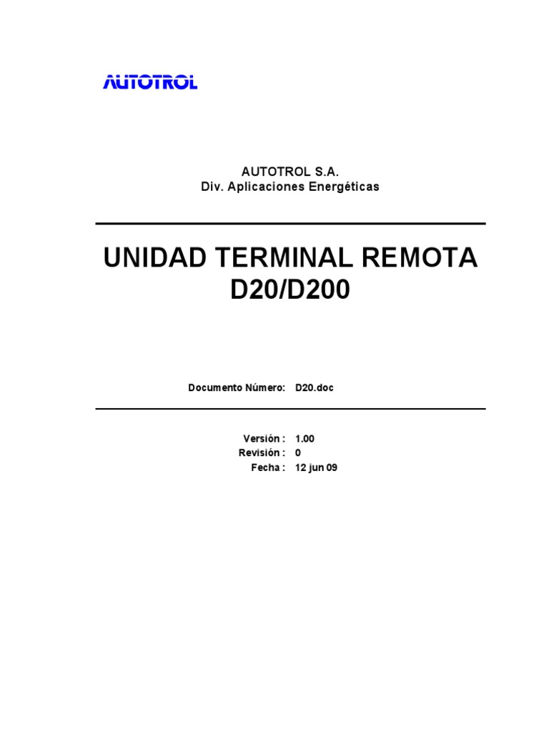 Induccion RTU GE D20 | PDF | Hardware de la computadora | Microprocesador