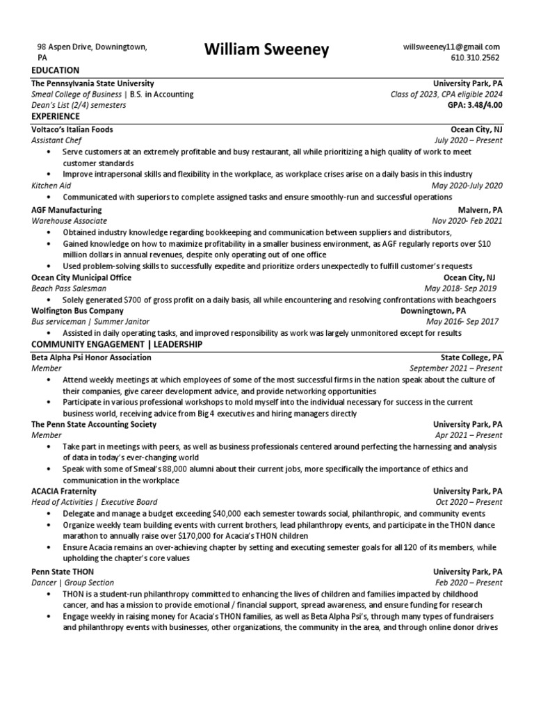 Resume 2021-Converted 2 | PDF | Philanthropy | Pennsylvania State ...