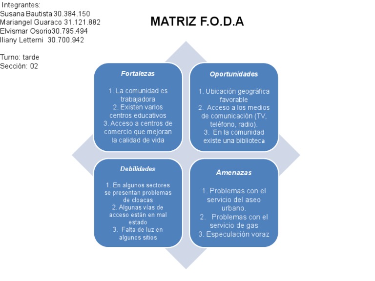 Matriz Foda | PDF