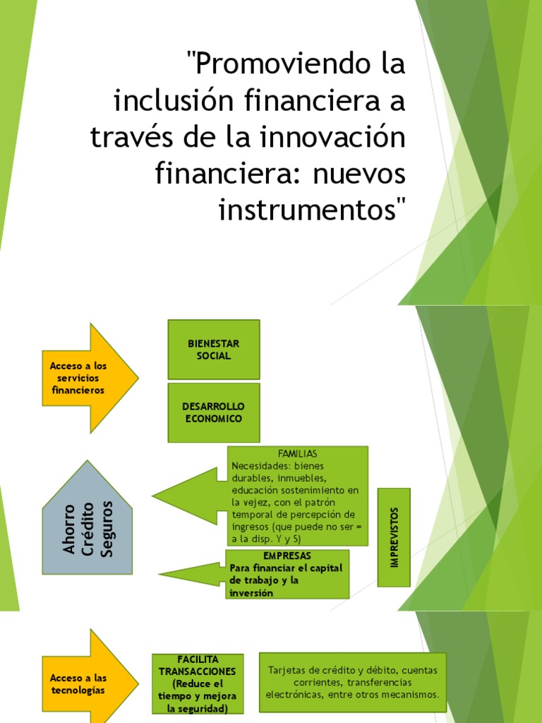 Inclusión Financiera e Innovación en AL | PDF | Inclusión financiera ...