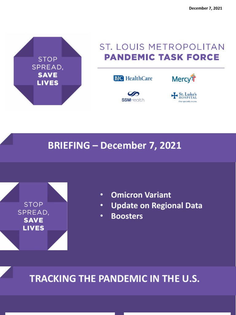 Task Force Briefing Slides 12/7/2021 | PDF | Health Sciences | Epidemiology