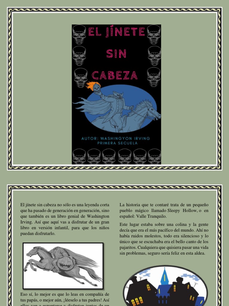 El Jinete Sin Cabeza para Niños | PDF | La leyenda de Sleepy Hollow