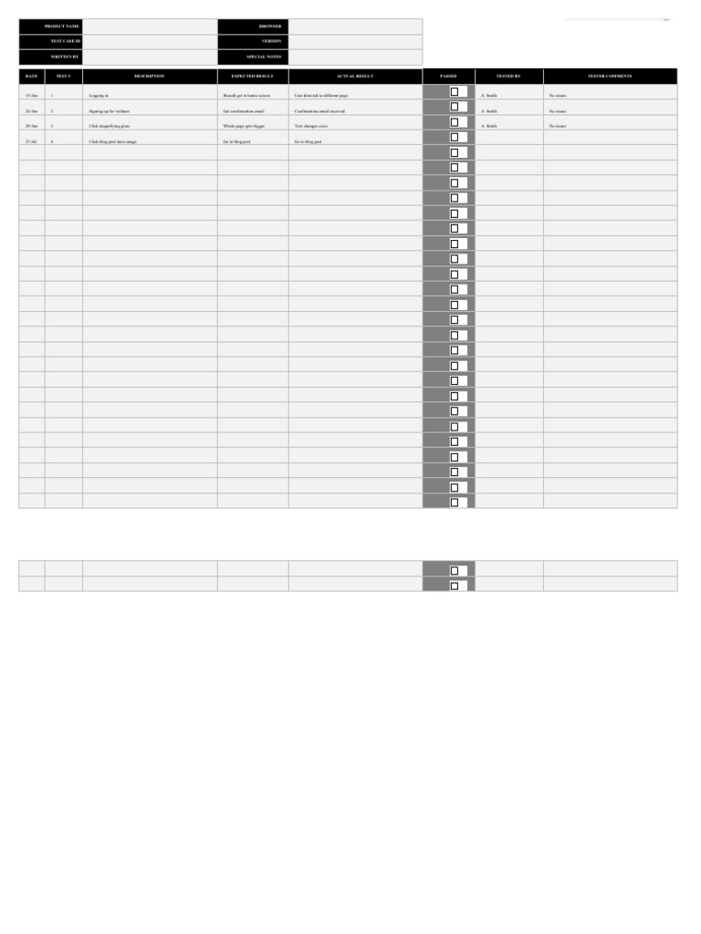 IC Agile Test Plan Template 8561 | PDF | Information Technology ...