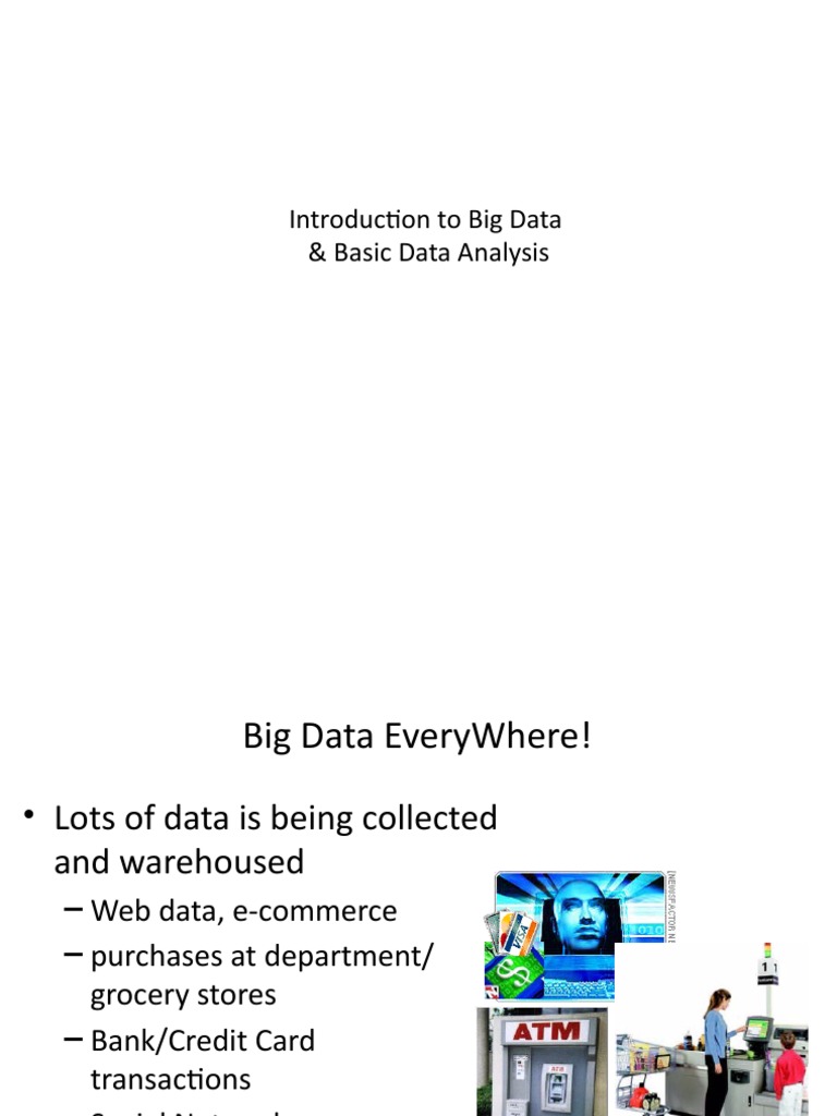 Introduction To Big Data & Basic Data Analysis | PDF