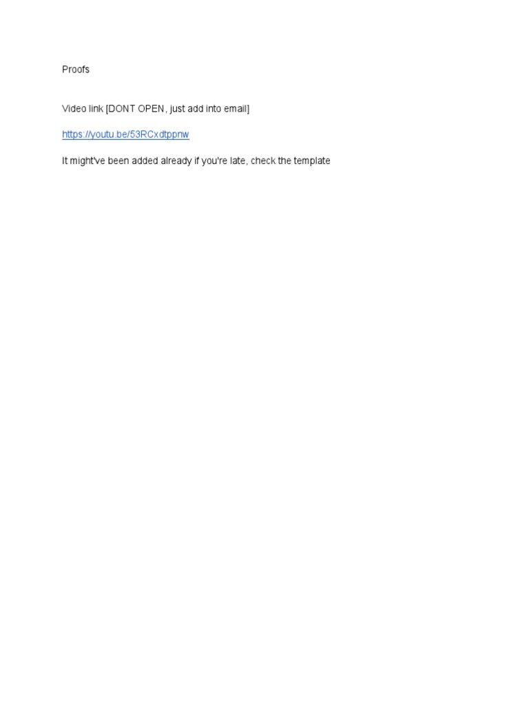 Video Proofs Submission Instructions | PDF