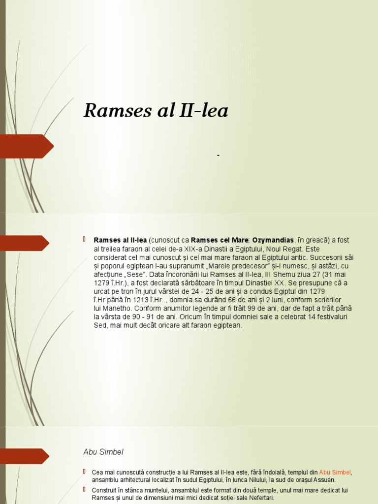Ramses Al II-lea | PDF