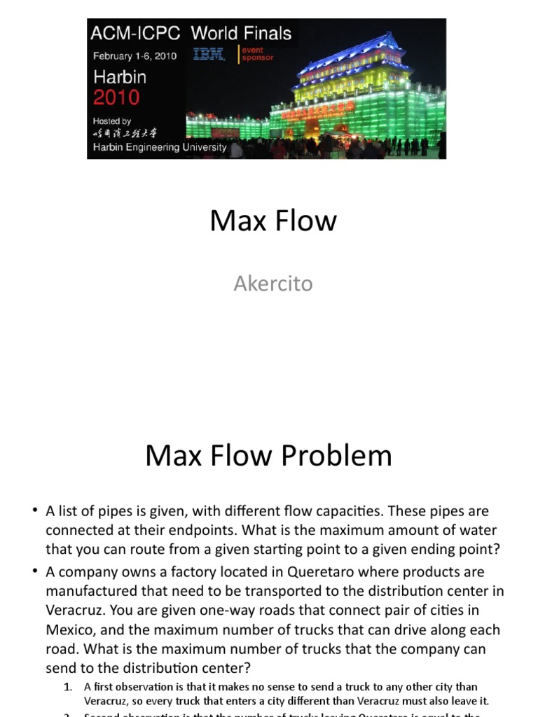 Max Flow MGA | PDF | Combinatorics | Mathematics