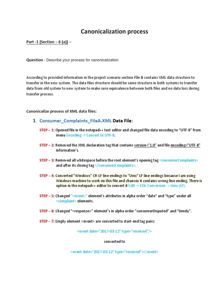 Part 1 Canonicalization Process Part 6 | PDF | Xml | Computing
