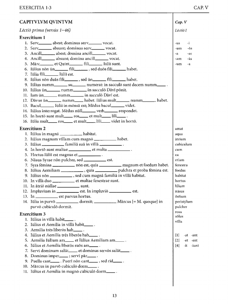 Exercitia Capitulum Quintum Villa Et Hortus | PDF