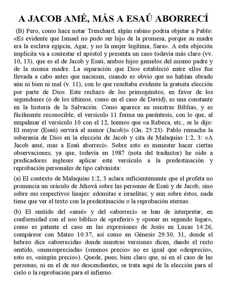 A Jacob Amé | PDF | Jacob | Amor