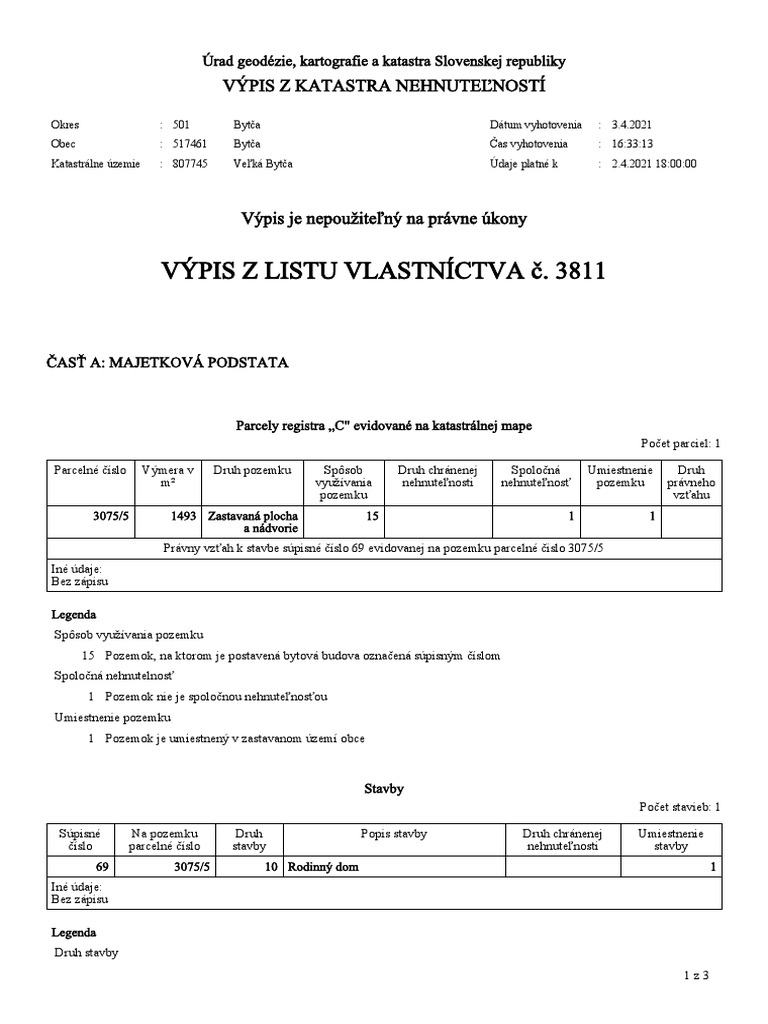 List Vlastnictva | PDF List Vlastnictva | PDF