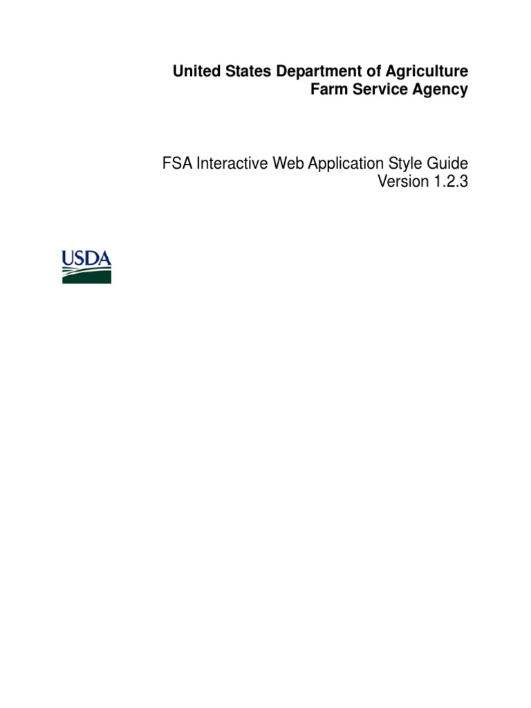 Fsa Style Guide S PDF | PDF | Hyperlink | Xhtml