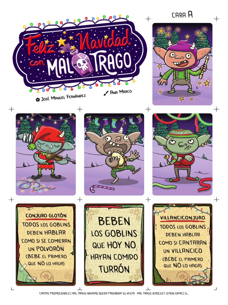 MAL TRAGO Navidad 2020 - Cartas Promocionales | PDF