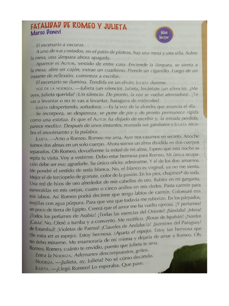 Denevi - Fatalidad de Romeo y Julieta | PDF