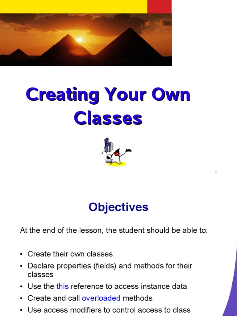 Java Create Class Pdf Method Computer Programming Constructor Object Oriented Programming 