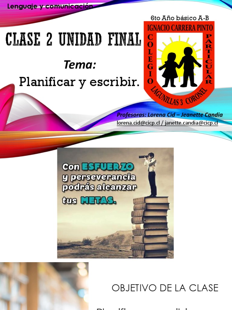 Clase 2 Unidad 1 Lengauje 6to Básico | PDF | Artes del Lenguaje y ...