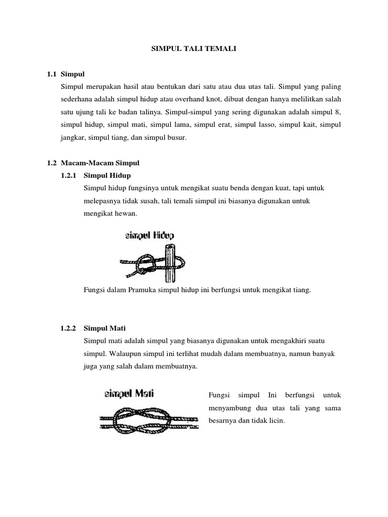 Simpul Dan Ikatan-1 | PDF