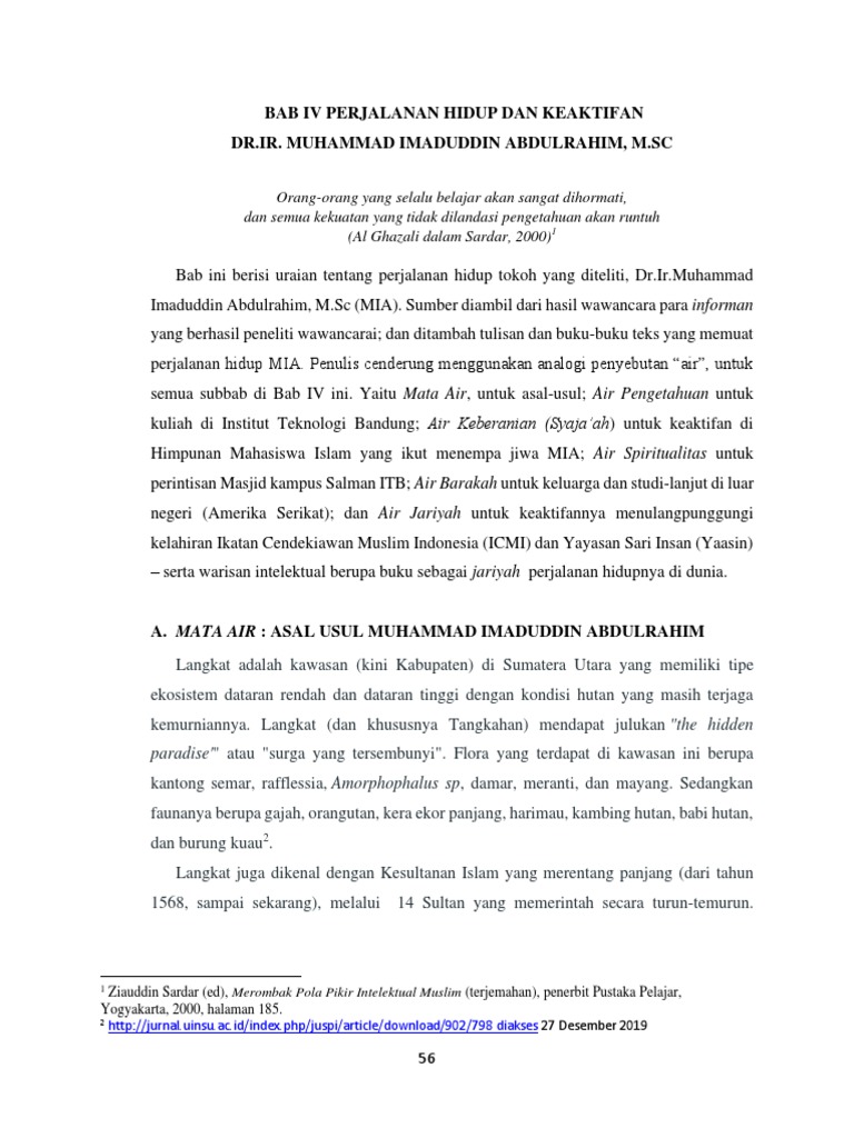Kasus 2 - Biografi Dan Keaktifan DR M. Imaduddin Abdurrahim - Bang Imad ...