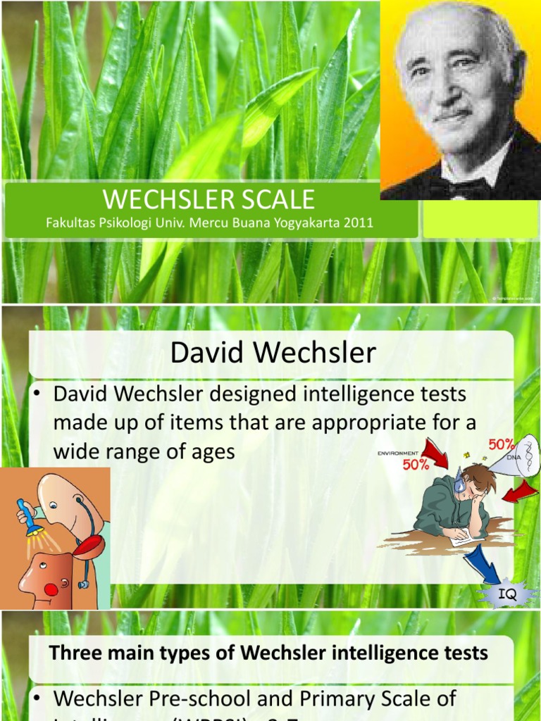 Wechsler Scale | PDF | Wechsler Adult Intelligence Scale | Mental Processes
