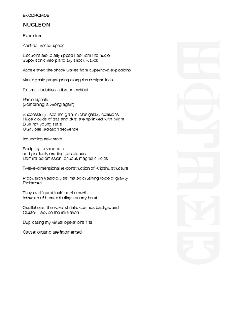 Wormed - Exodromos - WORMED - Exodromos - LYRICS | PDF | Stars | Universe