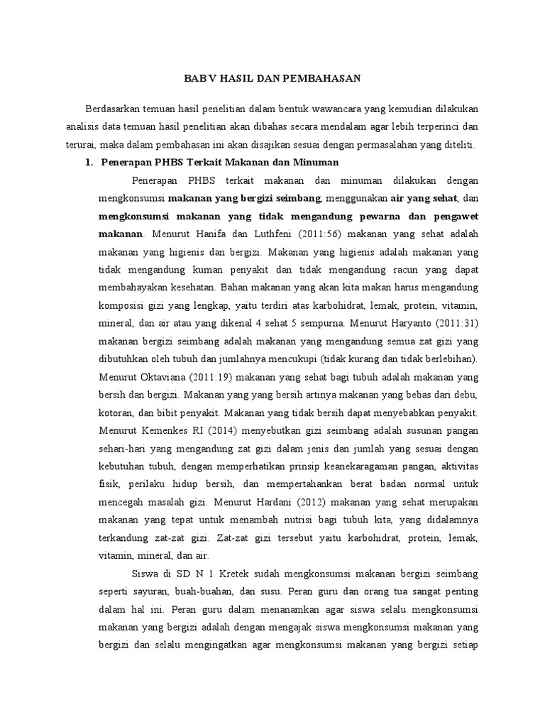Bab V Hasil Dan Pembahasan | PDF | Kesehatan Holistik