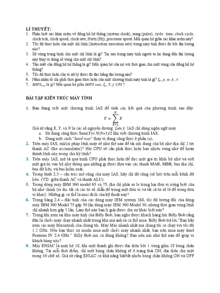 Bài-tập-KTMT | PDF