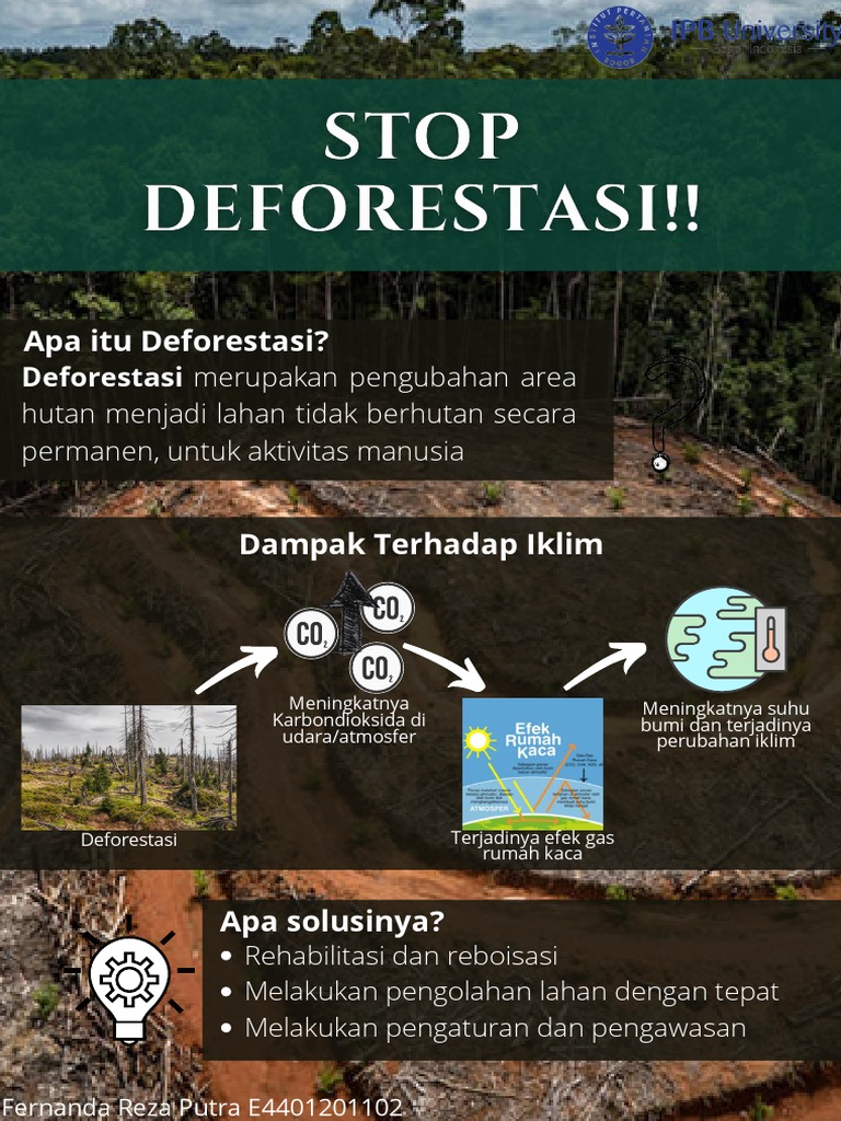 Poster "STOP DEFORESTASI" | PDF