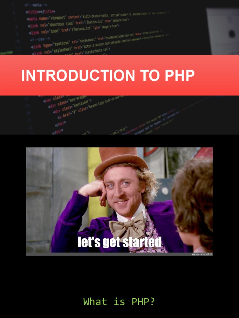 9fv68w58n Introduction To PHP | PDF | Php | Control Flow