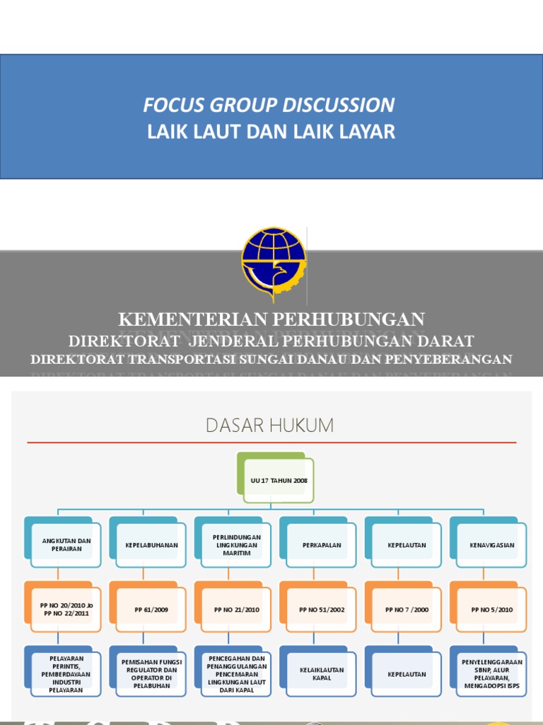 Materi FGD 1 Oleh Dirjen HubDar | PDF