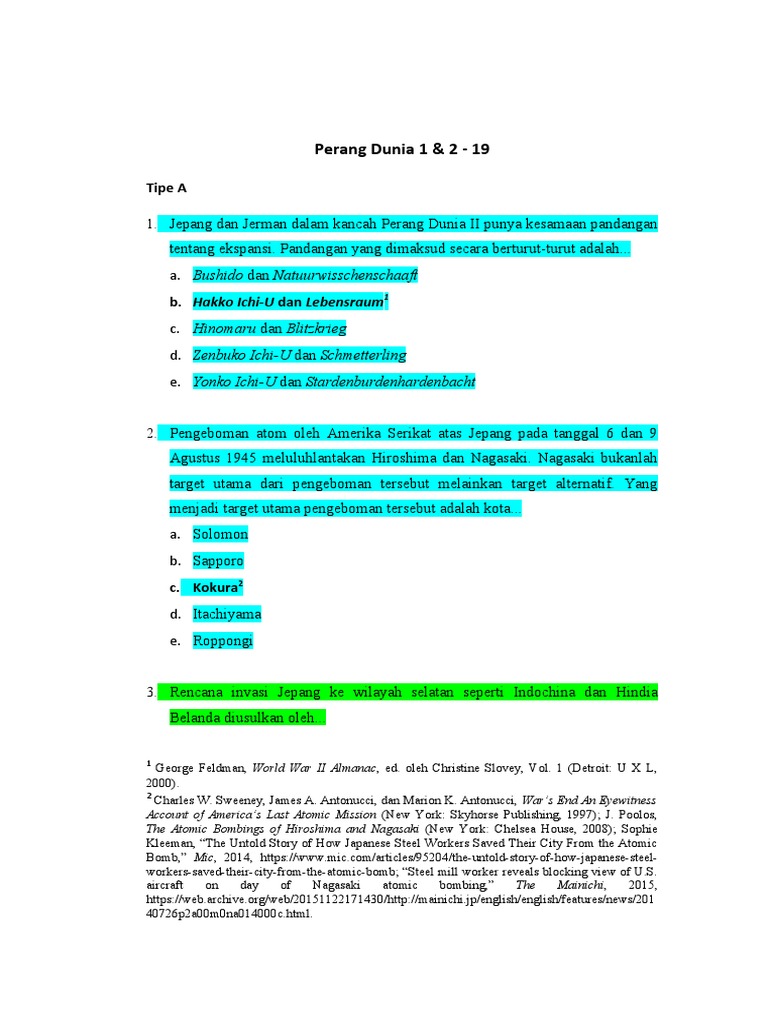 Perang Dunia 1 2 Pdf