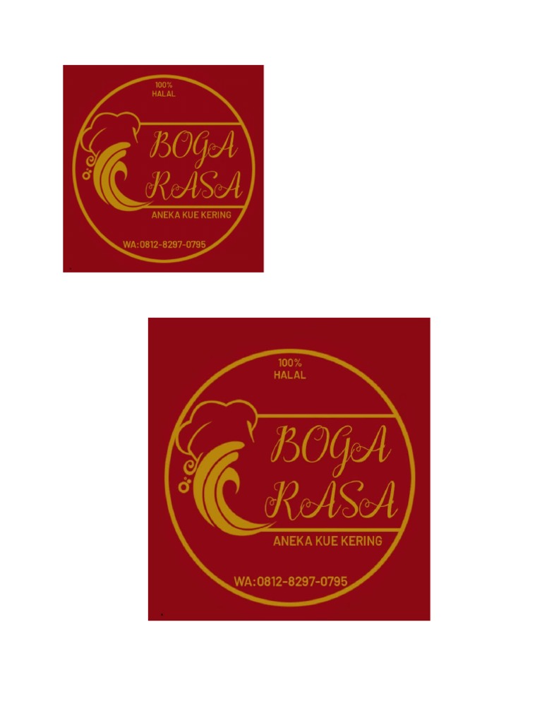 Label Boga Rasa Aneka Kue Kering - Jen1 | PDF