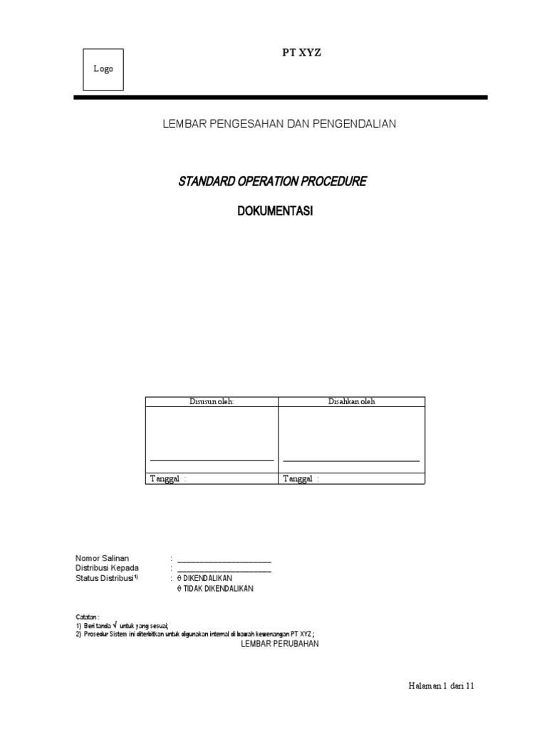 SOP 13 Dokumentasi | PDF