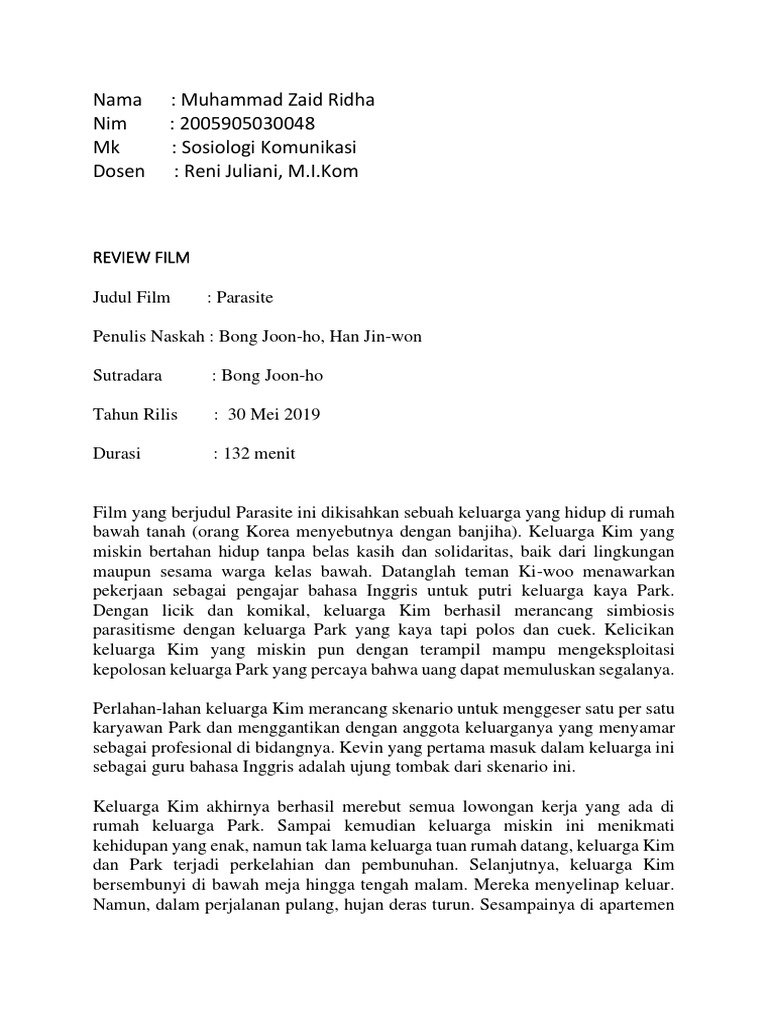 Review Film | PDF | Kajian Bahasa Asing | Fiksi Umum