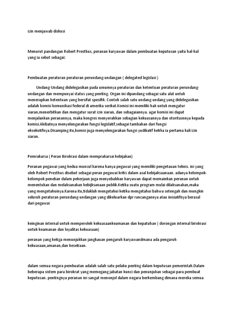 Pian 4 Diskusi | PDF | Ilmu Sosial